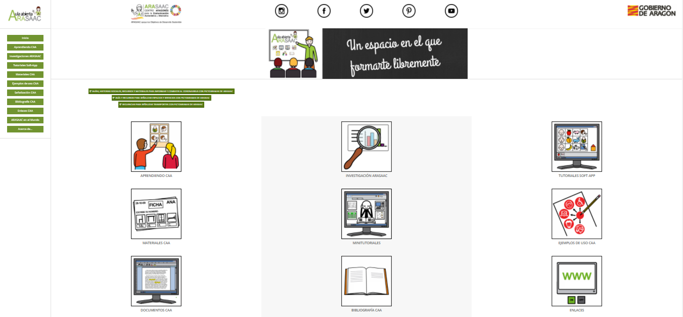Aula abierta ARASAAC :: TecnoEduca